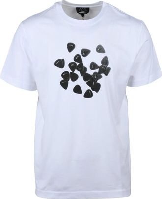 A.P.C. A.p.c., Homme, Tops, Blanc, Taille: S T-Shirt