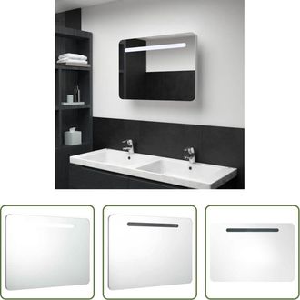 vidaXL vidaXL LED-Beleuchtung - LED-Spiegelschrank 80x9,5x55 cm