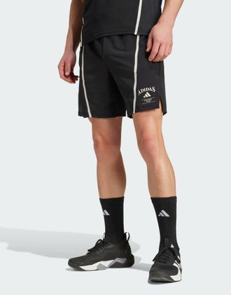 adidas adidas Performance - Designed-For-Training Legacy - Short - Noir/blanc craie