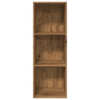 Generic Aufbewahrungs-B&uuml;cherregal, Vertikaler Offener Regal-Organizer, B&uuml;cherregal aus Holzwerkstoff f&uuml;r Wohnzimmer, Schlafzimmer, B&uuml;ro (Handwerkliche Eiche 4