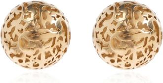 Jimmy Choo London sphere stud earrings - Gold