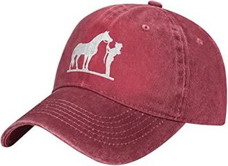 Generic Respirant Casquette De Camionneur Chevaux De Cow-Girl Snapback Hat Légère Casquette Baseball pour Femme Running Homme
