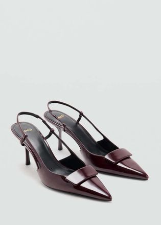 Mango Lackleder-Pumps bordeaux - Damen - 35 - MANGO