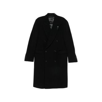 Lardini Double-breasted Peaked-lapel Coat