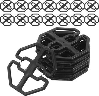 BESPORTBLE 100 St&uuml;ck Kunststoff Sitzkissen Befestigungsschnallen Achteckig Bruchfeste Anti Rutsch Clips zur Fixierung von Sofakissen und Liegesesselbez&uuml;gen Viels