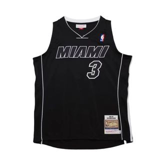 Mitchell & Ness Dwyane Wade Miami Heat Trikot - - Sport - Herren - Schwarzk - S