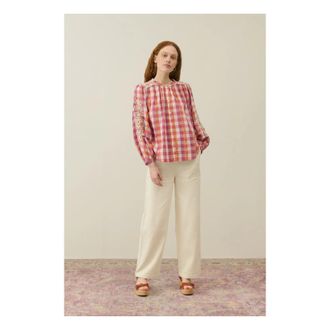 Louise Misha Blouse Jeanne Carreaux Coton Bio - Collection Femme Louise Misha