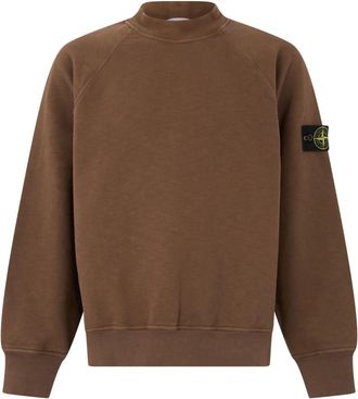 Stone Island Rundhals-Pullover - - Sweatshirts & Hoodies - Herren - Braun - M