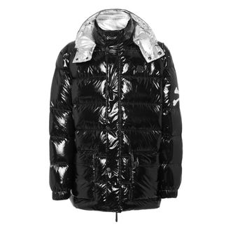Philipp Plein Homme, Vestes, Noir, Taille: XL Nylon Puffer Jacket Skull&Bones
