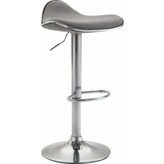 Clp Tabouret en acier avec des formes particuli&egrave;res avec diff&eacute;rentes couleurs si&egrave;ge en tissu colore : Gris clair