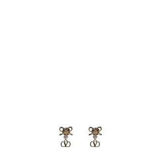 Valentino Garavani Femme, Accessoires, Jaune, Taille: ONE Size VLogo Signature Bow Earrings