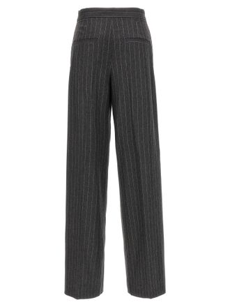 Sportmax Womens Gray Virgin Wool Dress Pants