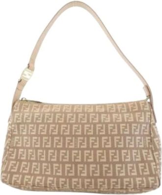 Fendi Sac bandouli&egrave;re vintage Pre-owned - Femme - Pre-owned - Beige - Taille: ONE Size