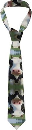 Generic Cravate Photo DUne Petite Vache Mignonne Cravate Homme Doux Cravates Hommes Pour C&eacute;l&eacute;brations Bureau Accessoires