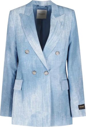 Ermanno Scervino Femme, Vestes, Bleu, Taille: 38 FR Giacca Doppio Petto