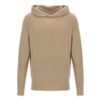 Maryya Maryya, Homme, Sweatshirts et sweats à capuche, Beige, Taille: L Pull à Capuche et Fentes Latérales