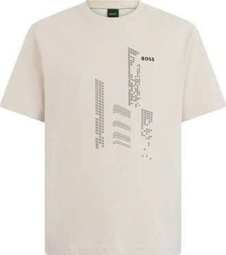HUGO BOSS Homme, Tops, Beige, Taille: XL T-shirt en coton