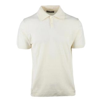 Daniele Fiesoli Homme, Tops, Beige, Taille: M Polo en maille