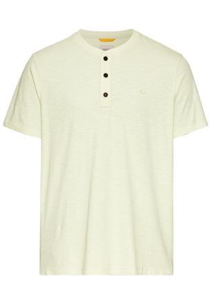 Camel Active Herren Kurzarm Henley aus Organic Cotton Grün, menswear-5XL