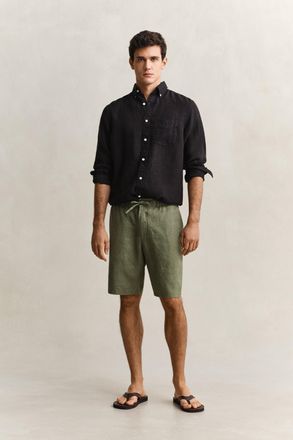 GANT Herren Leinen Shorts (XXXL) DRY HERB Gr&uuml;n