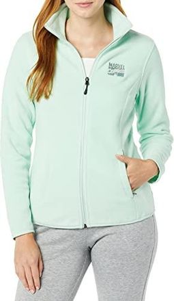 Amazon Essentials Disney | Marvel | Star Wars | Princess Veste molletonnée en Polaire avec Fermeture éclair intégrale Femme, Marvel Comic Logo, XXL