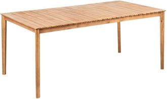 Beliani Gartentisch JACO 180 cm 100 cm Akazienholz Hellbraun