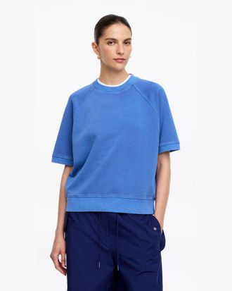 Arket Sweatshirt Aus French Terry -Blau