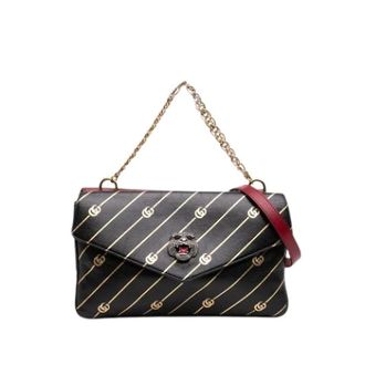 Gucci Sac bandouli&egrave;re Double Thiara Pre-owned - Femme - Pre-owned - Noir - Taille: ONE Size