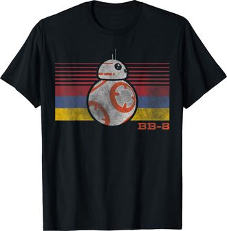 Star Wars BB-8 Grafik-T-Shirt mit Retro-Streifen, Episode 7 T-Shirt
