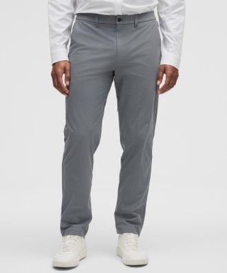 lululemon Pantalon chino ABC coupe classique Warpstreme pour Hommes - 81 cm - Gris - Taille 28