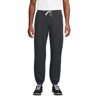 Lands End Jogginghose Serious Sweats, Herren, Gr&ouml;&szlig;e:56-58 regular, Grau, Baumwolle, by Lands End