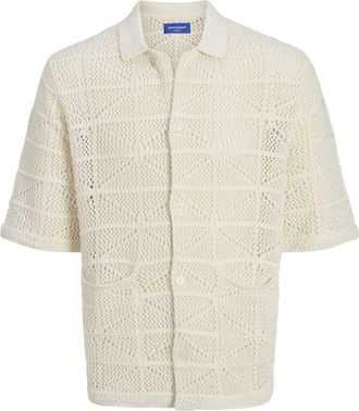 Jack & Jones Jorretiro Crochet Knit Polo Se25