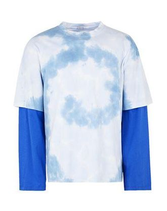 8 by YOOX ORGANIC COTTON TIE & DYE OVERSIZE L/SLEEVE T-SHIRT