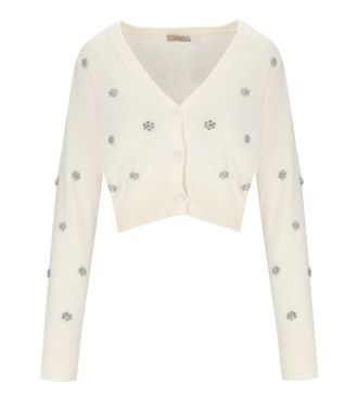 Twin-Set CARDIGAN CROP BLANC TWINSET