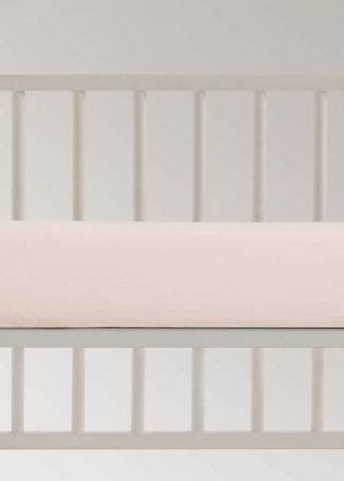 Mango Drap plat berceau en coton lav&eacute; double surpiq&ucirc;re &eacute;cru - Home - 60x120x15cm - MANGO HOME