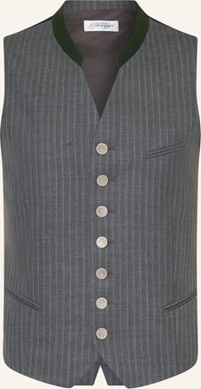 Grasegger Trachtenweste Groschen grau