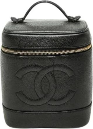 Chanel Sac Vanity Pre-owned - Femme - Pre-owned - Noir - Taille: ONE Size