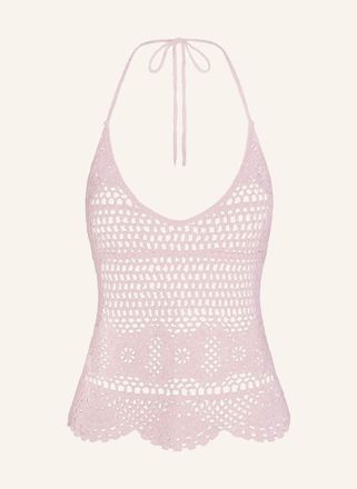 SKIMS Skims Top Crochet Cover-Ups pink