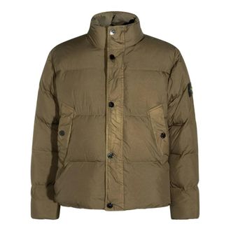 Stone Island Wattierte Jacke mit Stehkragen - - Jackets - Herren - Gr&uuml;n - XL