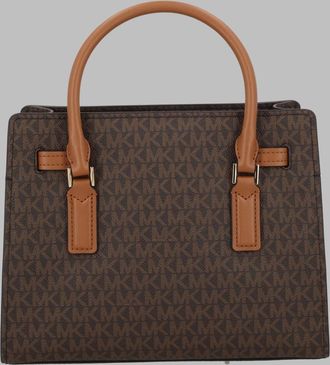 Michael Michael Kors Womens Handbag Hamilton Brown 89.pvc Handbags Hand Bags
