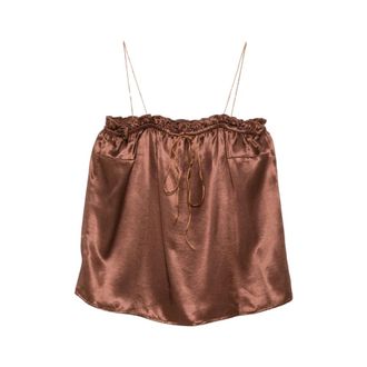 The Nina Studio N2746 Ciocc Top - - Tops - Damen - Braun - XS