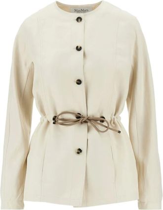 Max Mara Femme, Vestes, Beige, Taille: 38 FR Giacca Carezza