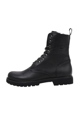 Panama Jack Friesland, Combat Stiefel f&uuml;r Damen, Schwarz B001, 39 EU