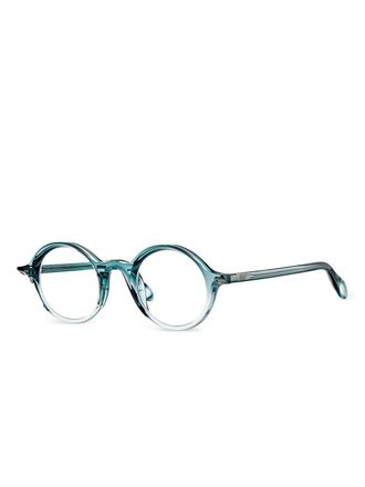 Theo Eyewear Brille mit rundem Gestell - Blau