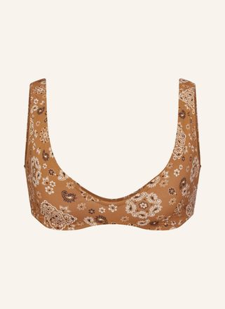 SKIMS Skims Bustier-Bikini-Top Signature Swim braun