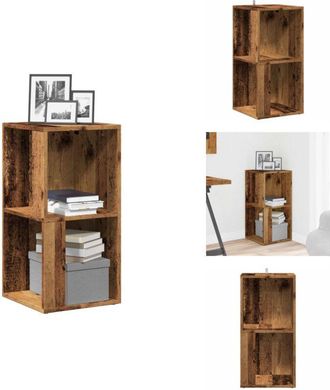 vidaXL Vidaxl - Armoire dangle vieux bois 33x33x67 cm bois ingénierie - Armoire Dangle - Armoires Dangle - Étagère Dangle - Étagère à Livres