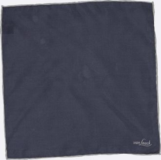 van Laack Einstecktuch aus Seide mit Kontrastrahmen