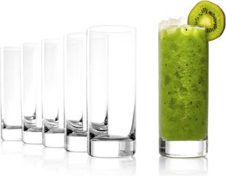 Stölzle Longdrinkgläser New York Bar 6er-Set 405 ml - Stilvolle Trinkgläser ideal für Cocktails, Wasser & Säfte - Hochwertige Wassergläser aus Kristallglas - 
