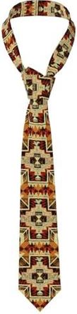 Generic Cravate DAffaires Motif De Style Am&eacute;rindien &Eacute;troit Cravates Confortable Cravate Pour Hommes Pour L&Eacute;cole Remise De Dipl&ocirc;me Affaires