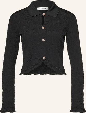 Sandro Sandro Blusenshirt Aus Jersey Mit Schmucksteinen schwarz